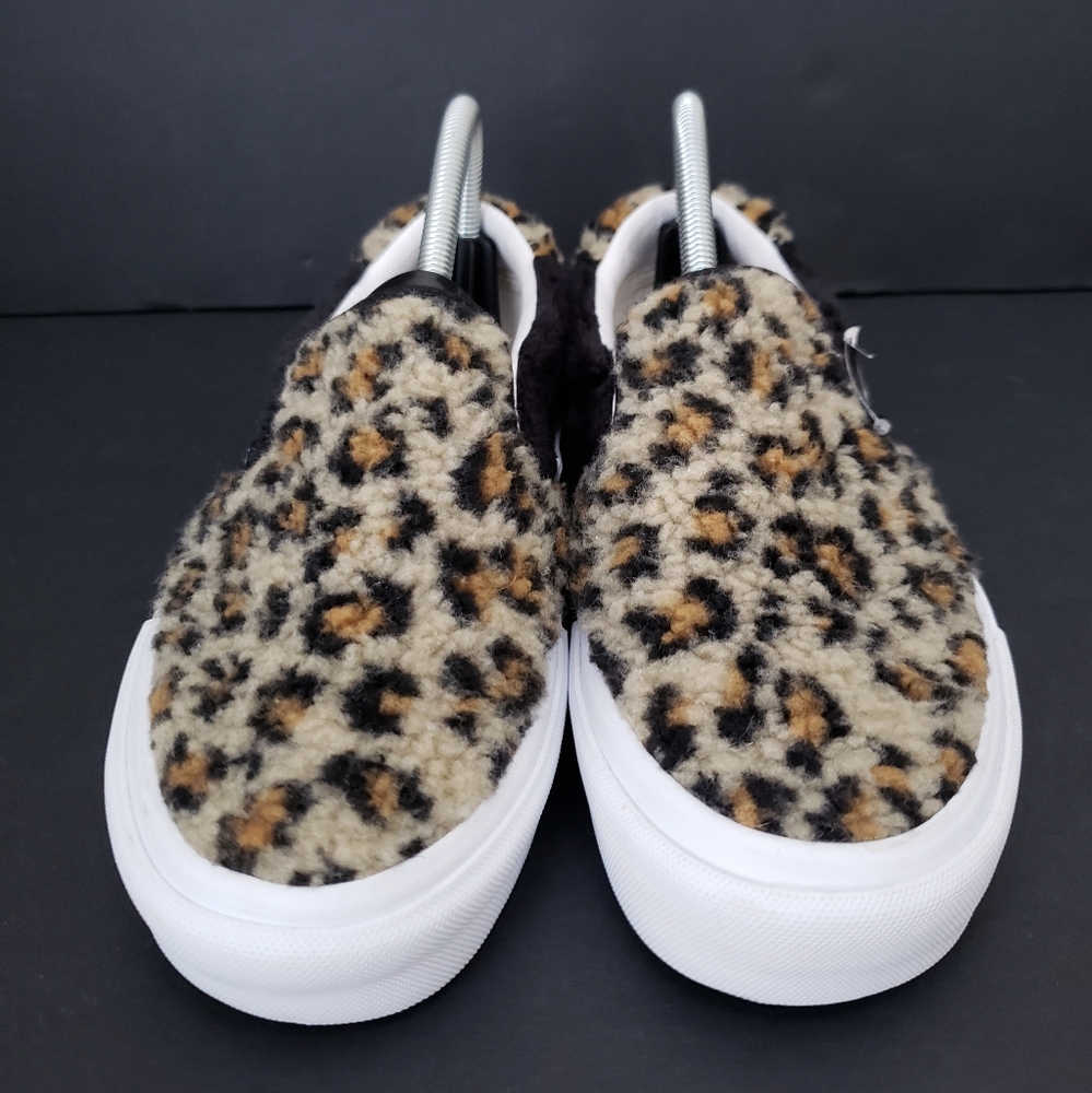 Vans Classic Slip On 59 Sherpa Leopard Print Shoes Sn… - Gem